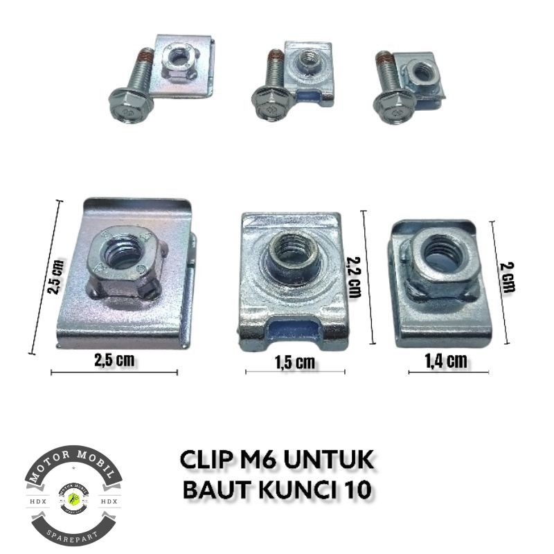 Clip m6 Bolts 10 m6x20mm Universal Large Small Spit Clip for ...