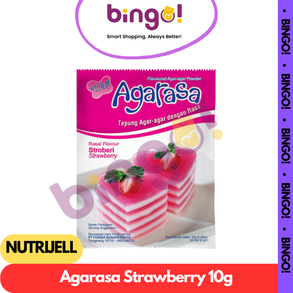 Nutrijell Agarasa Agar Agar Melon and Strawberry 10 g | Shopee Philippines