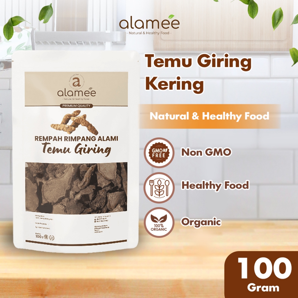 Alamee Temu Giring Dried Organic Sliced Yellow Elephant Natural Rhizome ...