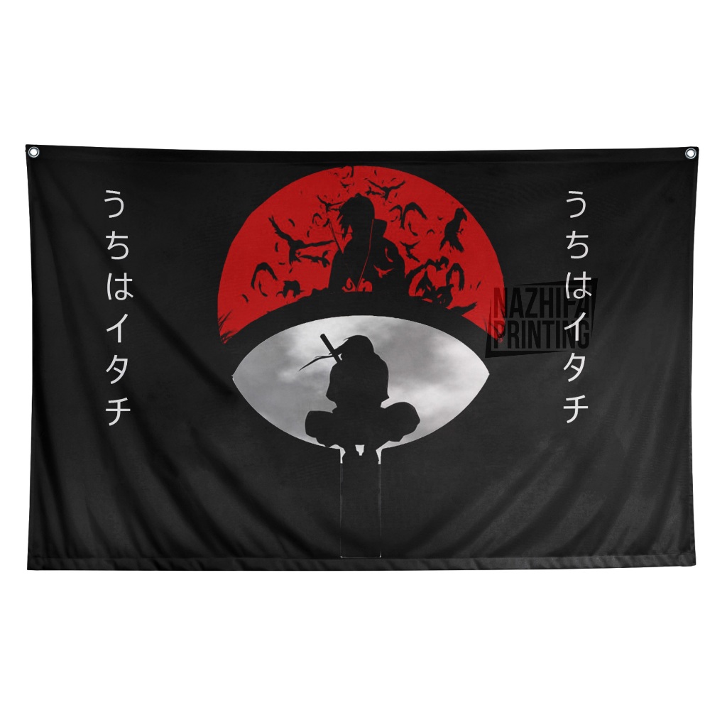 Nazhifa Printing - Itachi Uchiha Flag Poster, Naruto (Banner, Banner ...