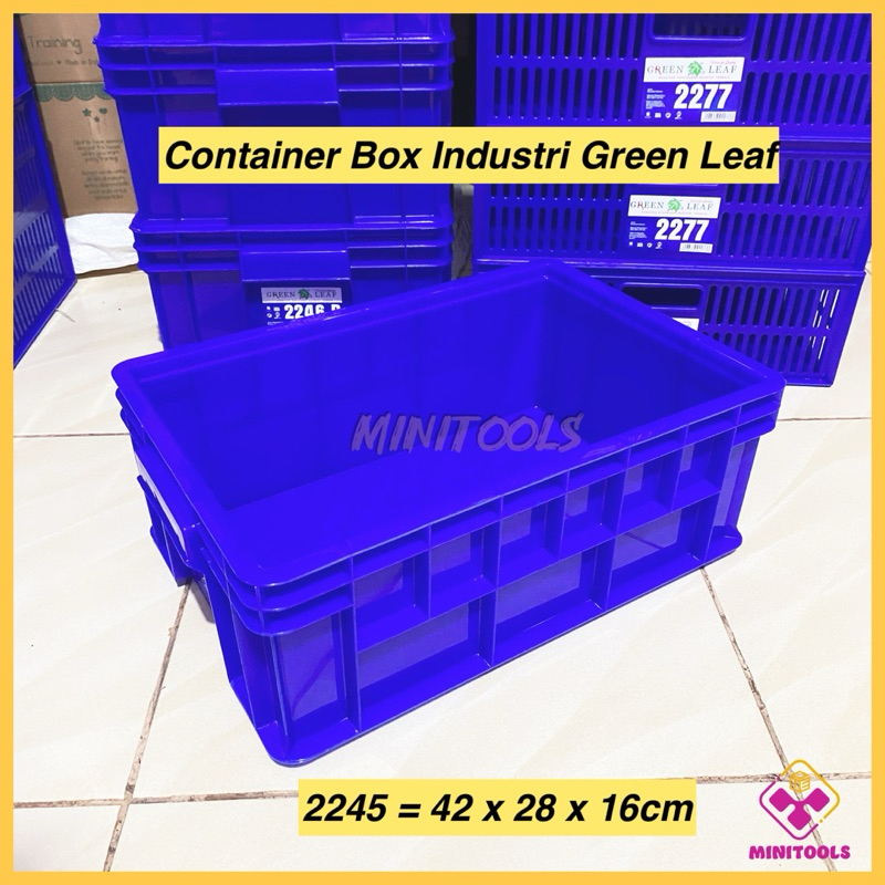 Green Leaf Fish Pond Industrial Basket Container Box 2245 | Shopee ...