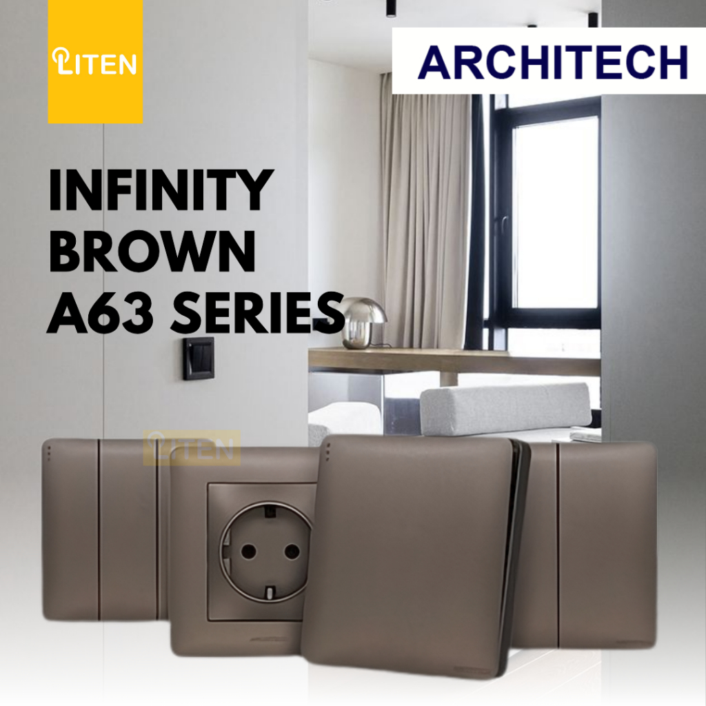 New Series ARCHITECH Infinity A63 Brown Series Brown Socket Socket ...