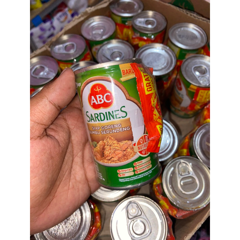 Abc Sardines Ready to Fry Serundeng Seasoning 155g FREE sambal terasi ...