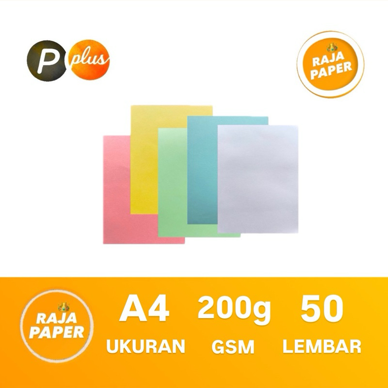 Ict Card PAPER A4 Size 50 sheets 200 Gsm Gr Gram By PAPER PLUS (210 Mm ...