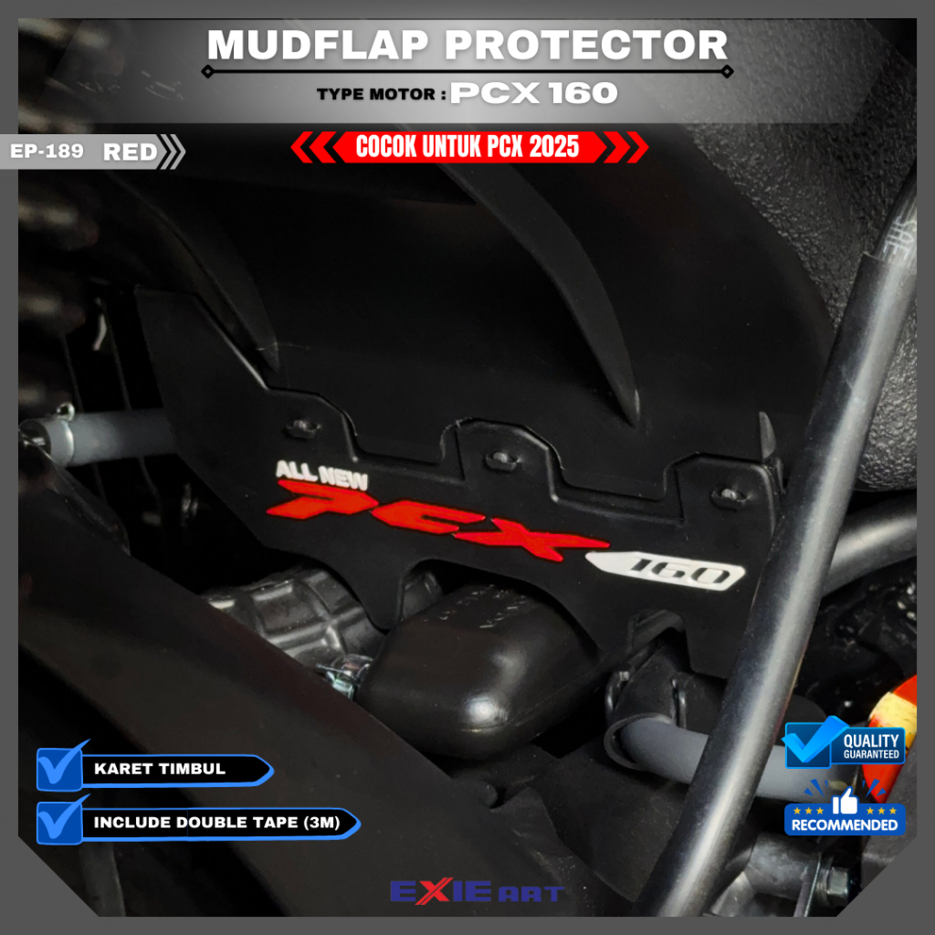 Mudflap Honda PCX 160 RoadSync 2025 Body Protector Cover Mudguard Exie ...