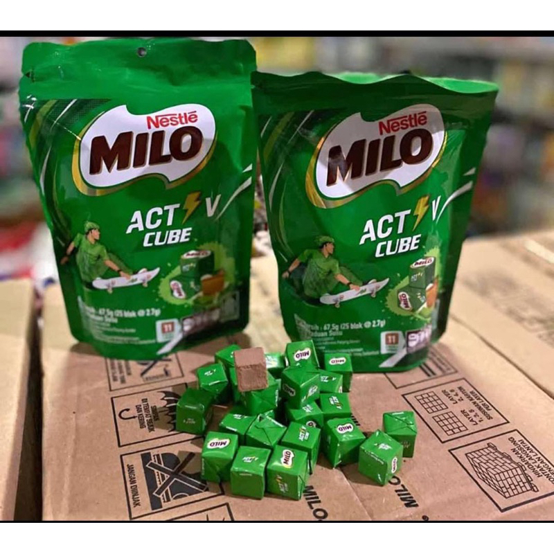 || Milo ACTIVE CUBE contains 25 pcs by NESTLE | Shopee Philippines