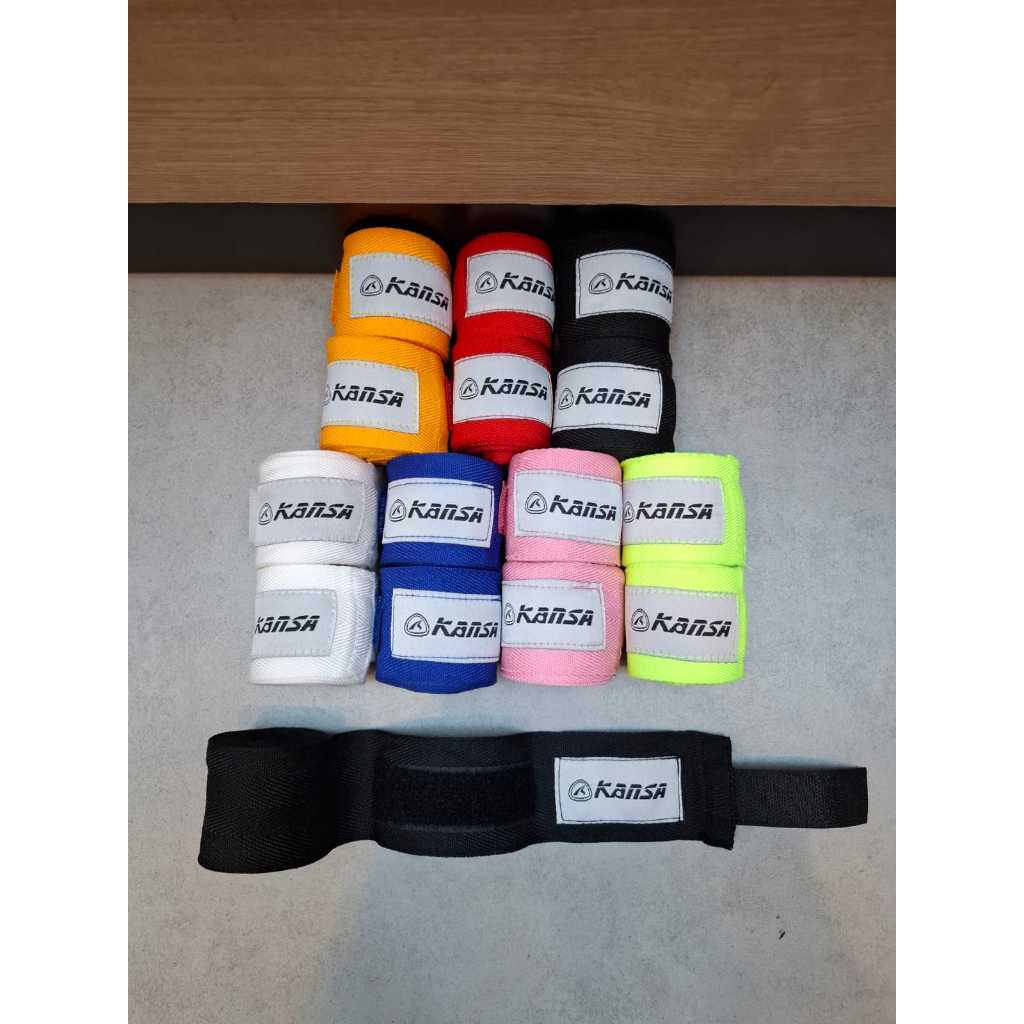 Kansa boxing bend handwrap hand wrap muay thai KANSA 3 M | Shopee ...