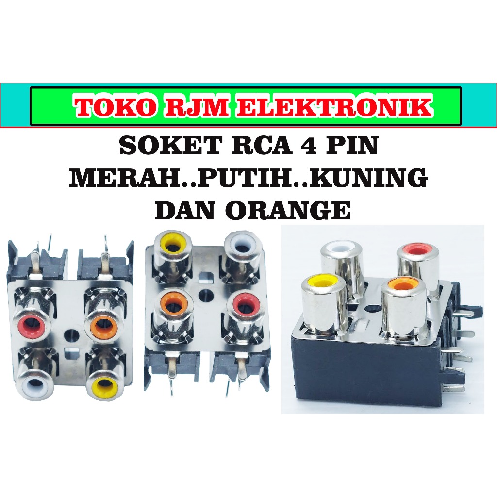 Original 4 pin rca socket | Shopee Philippines