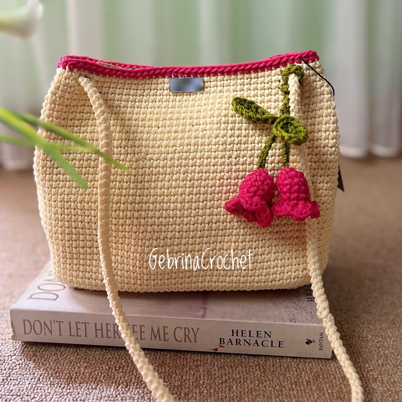 Gebrina Crochet Ready Premium Handmade Knitted Bag Random Model ...