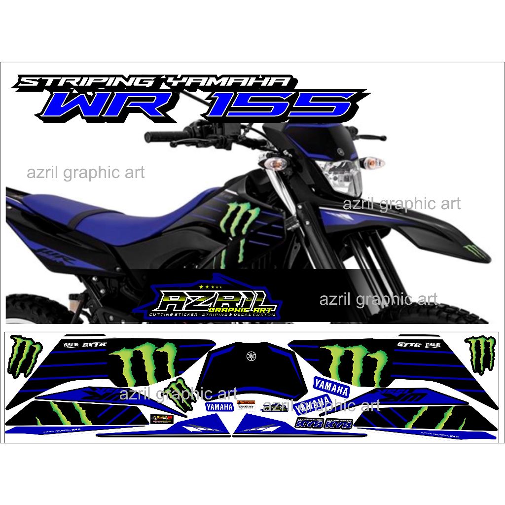 Striping YAMAHA WR 155 MONS | Shopee Philippines