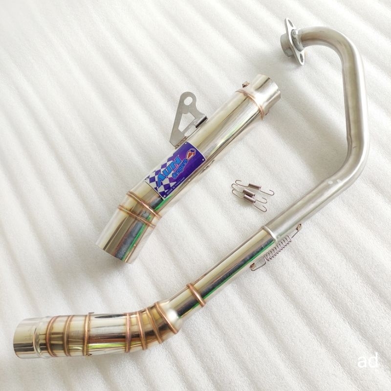 Super open canister 51mm tube type AUN pipe 1set and big elbow for Tmx ...