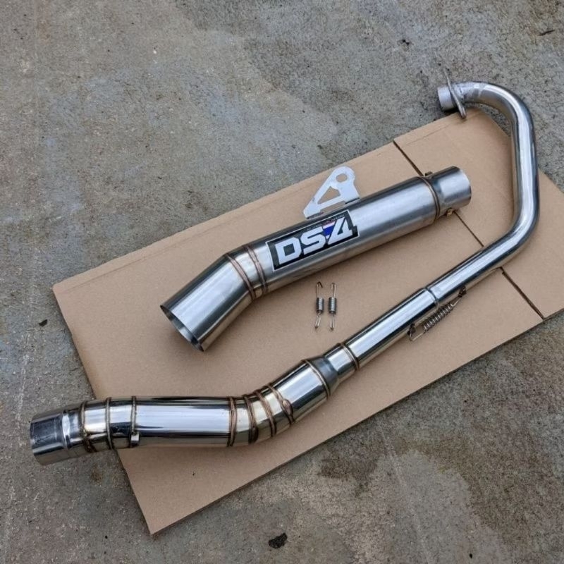 Ds4 pipe Daeng open spec tube exhaust pipe Rusi_TC125 150skygo bajaj ...