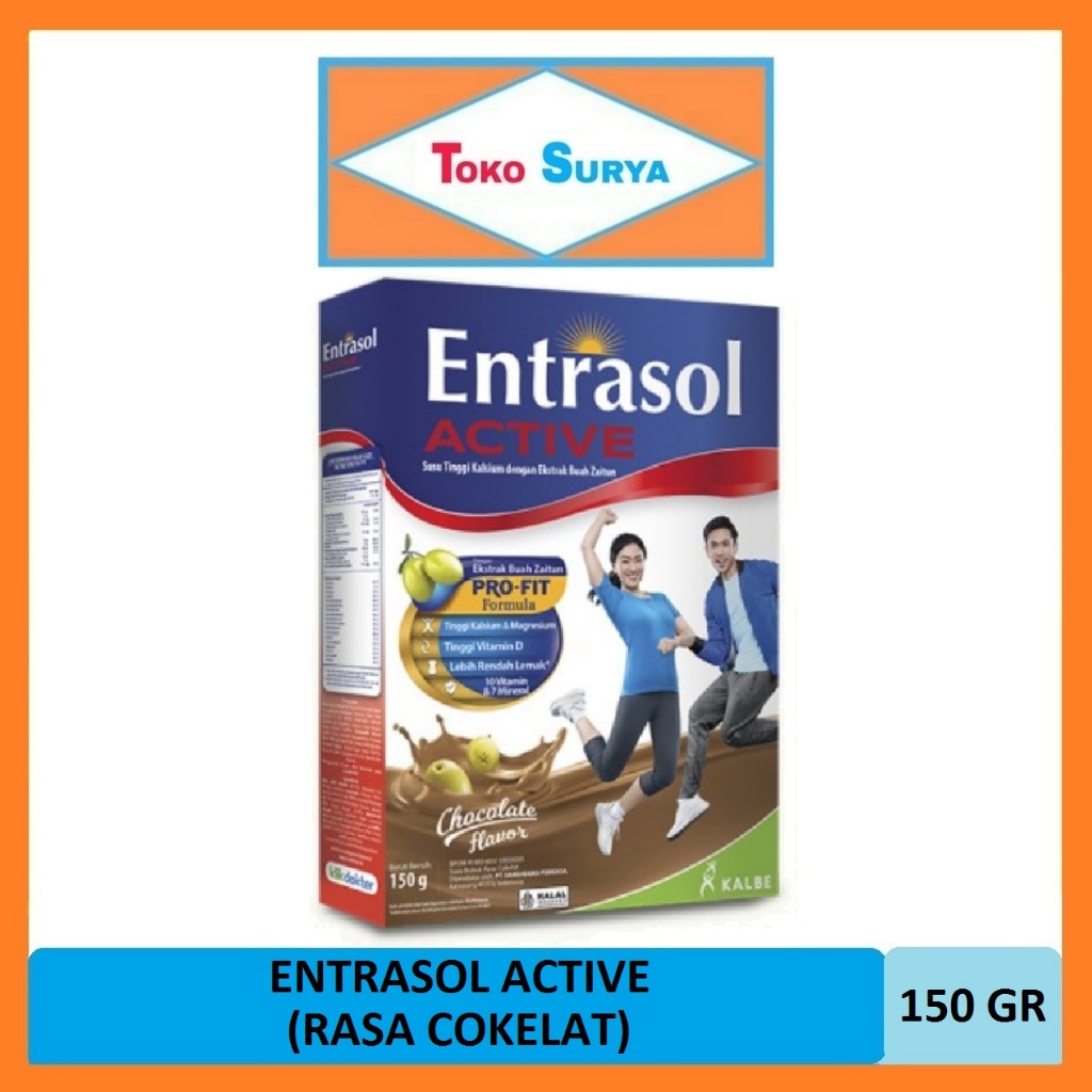 Entrasol Active Chocolate Flavored Nutrition Milk 150g | Shopee Philippines