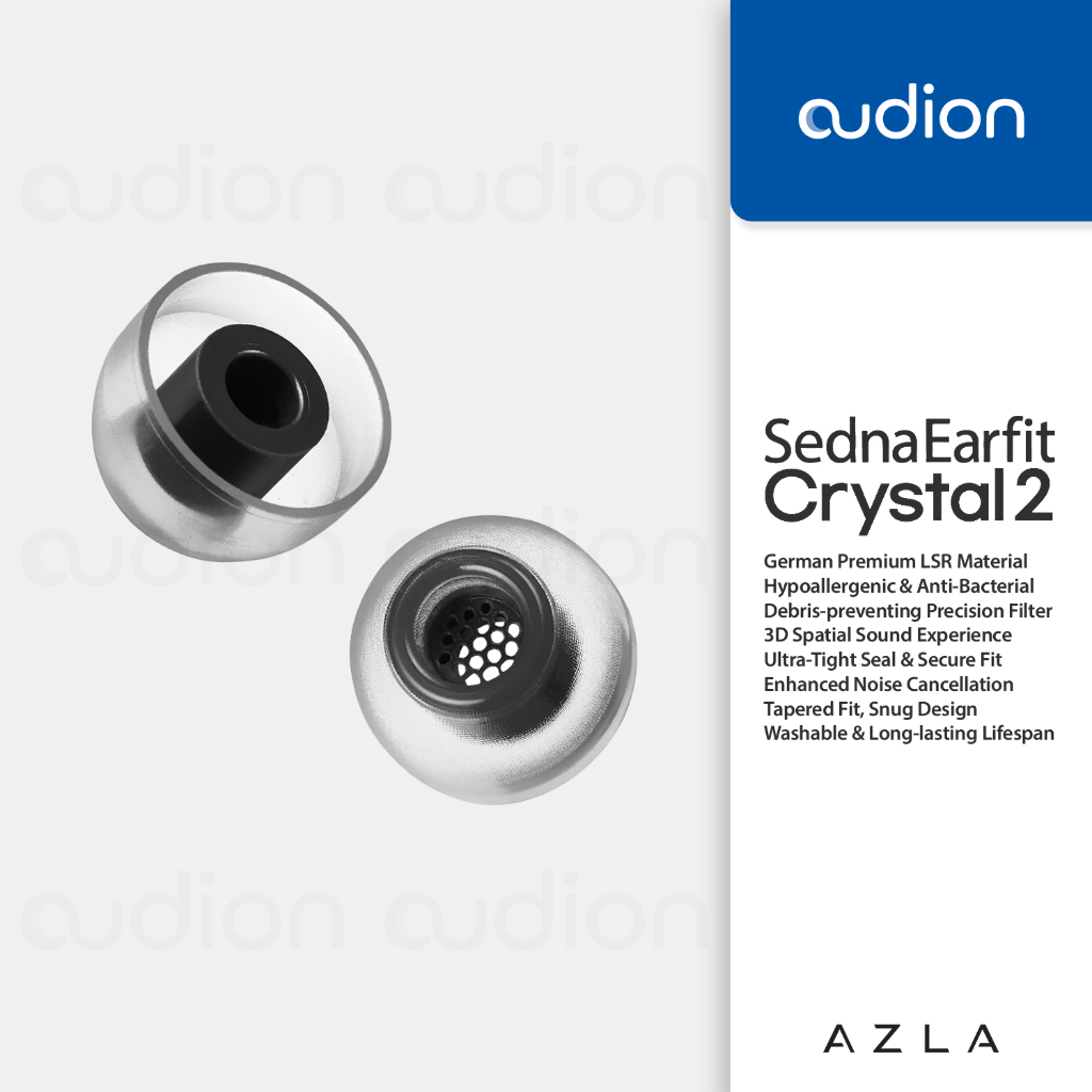 AZLA SednaEarfit CRYSTAL 2 Standard | Premium German LSR Silicone ...