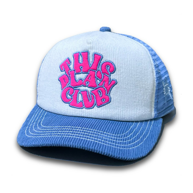 Broken White Blue Ice Club Corduroy Net Hat Thisplan | Shopee Philippines