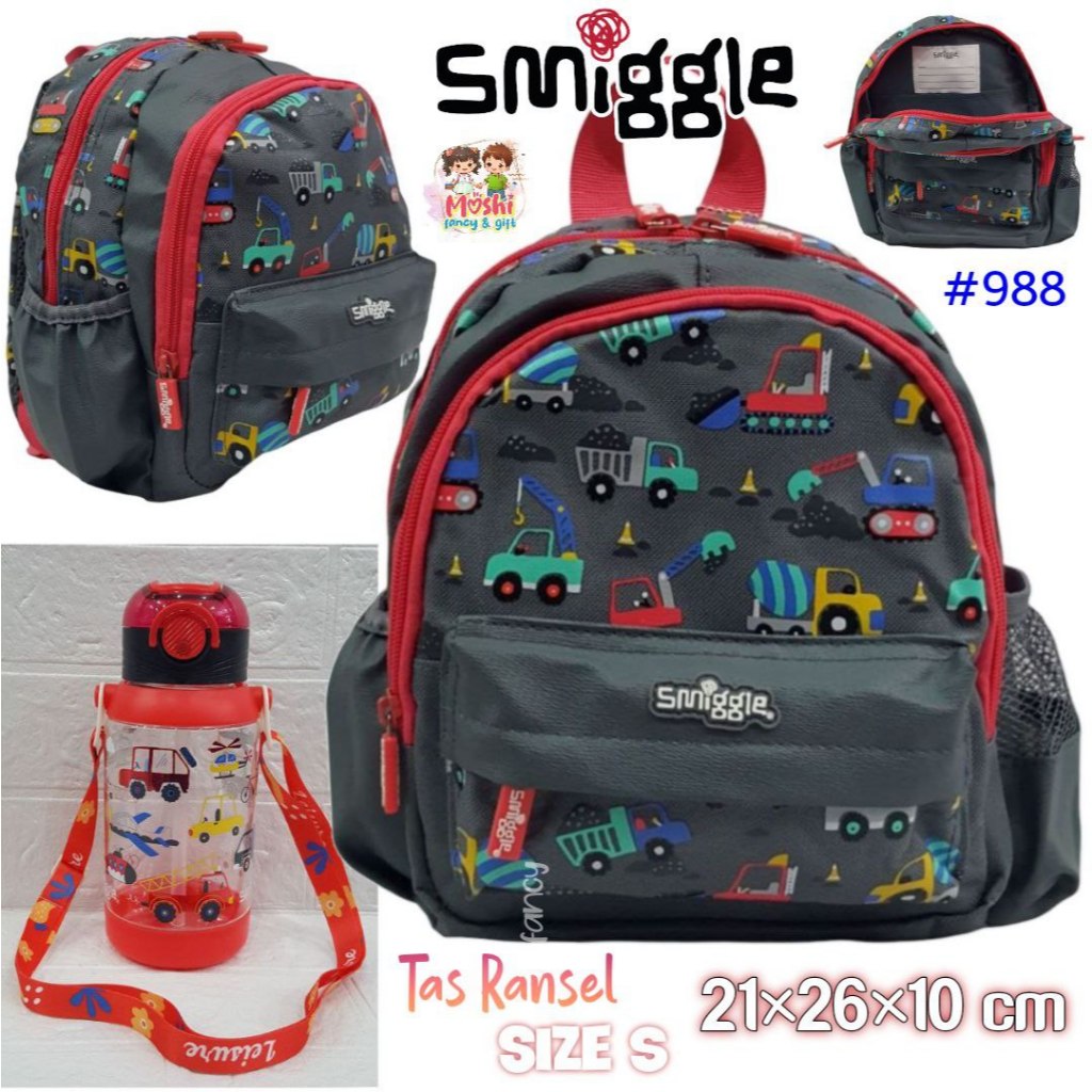 Smiggle Backpack Car Bag for PAUD Children / Smiggle School Bag for ...