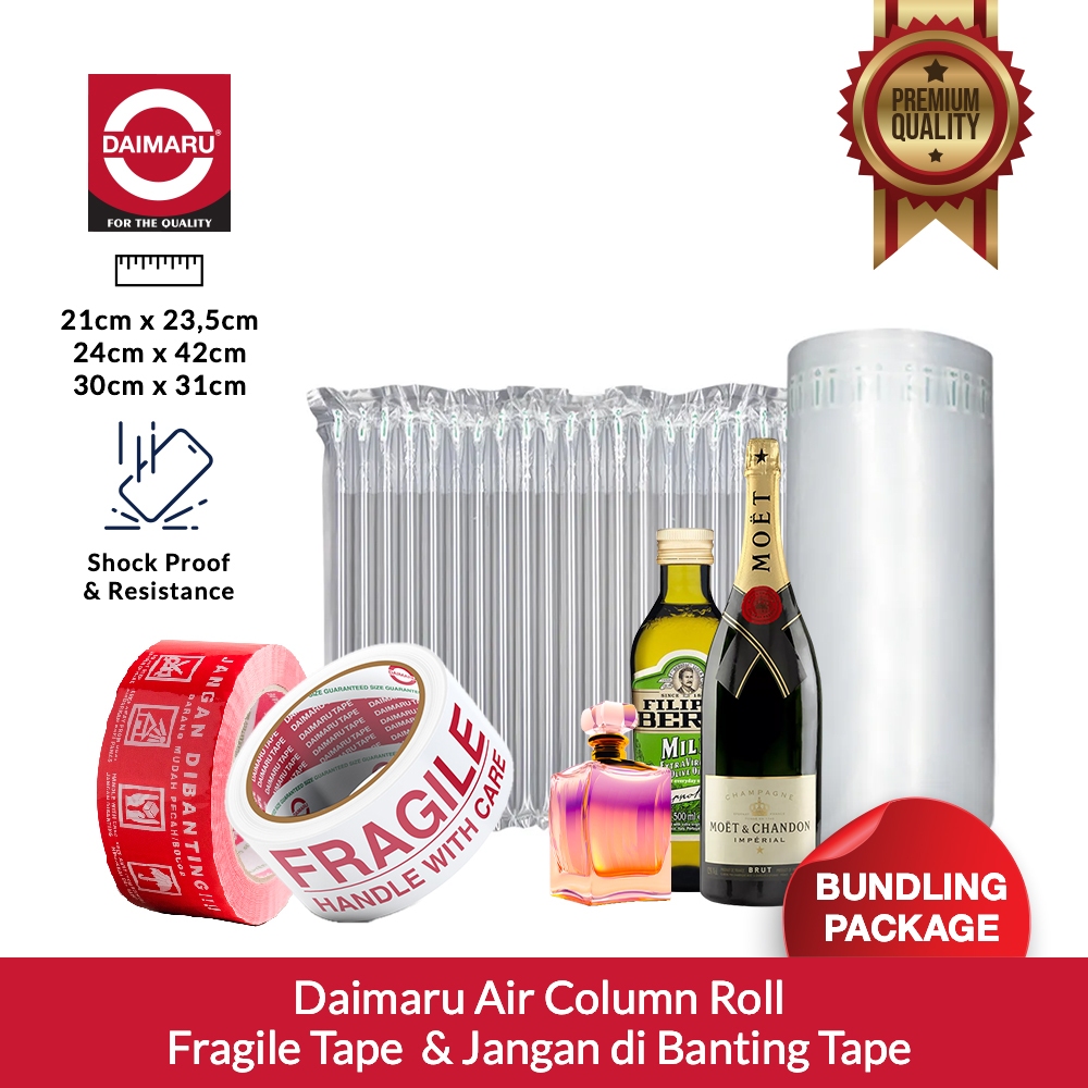 Daimaru Air Column Roll Bag Bunding Fragile Duct Tape Don't slam OPP ...