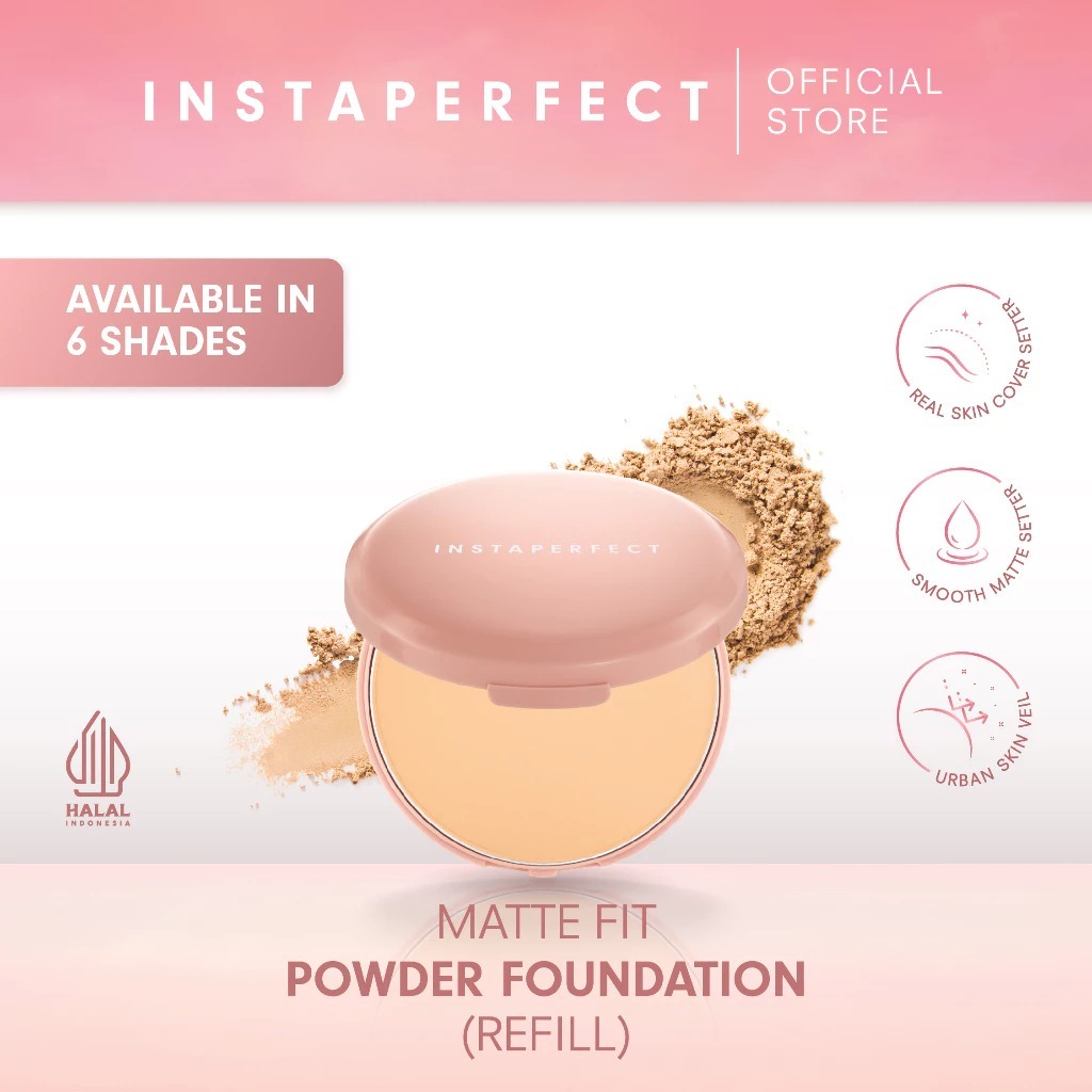 Instaperfect Refill Matte Fit Powder Foundation 13 g - Powder Refill ...