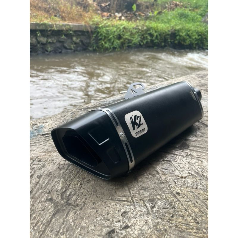 Original cool bass racing exhaust slincer K2 speed inlet 50mm | Shopee ...