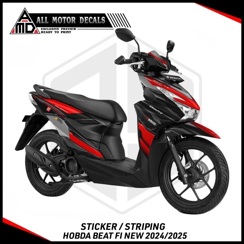 Decal FULLBODY BEAT 2024,2025 / STRIPING HONDA BEAT 110 LATEST OUTPUT ...