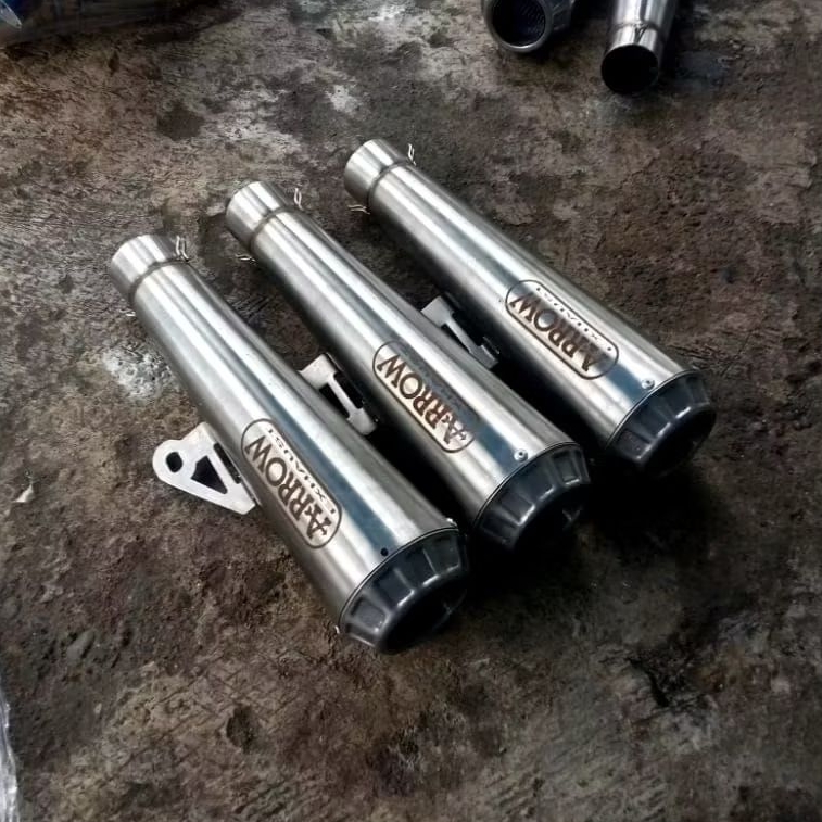 Exhaust racing Arrow canister pipe only / Muffler Arrow only 51mm ...