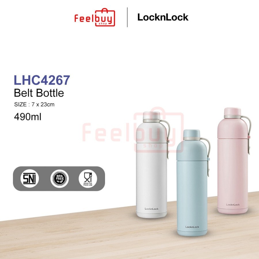 Locknlock Belt Bottle 490ml LHC4267 Tumbler Lock & Lock | Shopee ...