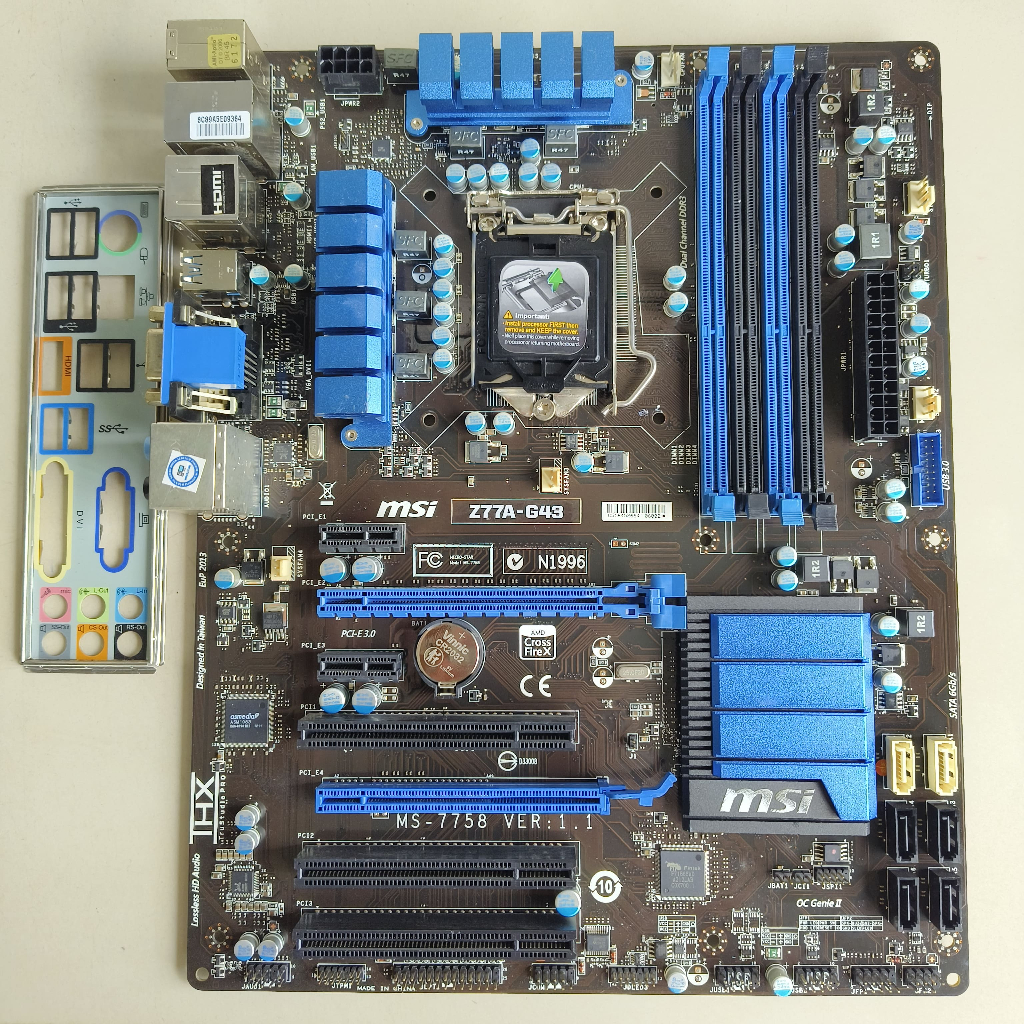 MSI Z77A-G43 LGA 1155 DDR3 GEN3 GAMING MAINBOARD | Shopee Philippines