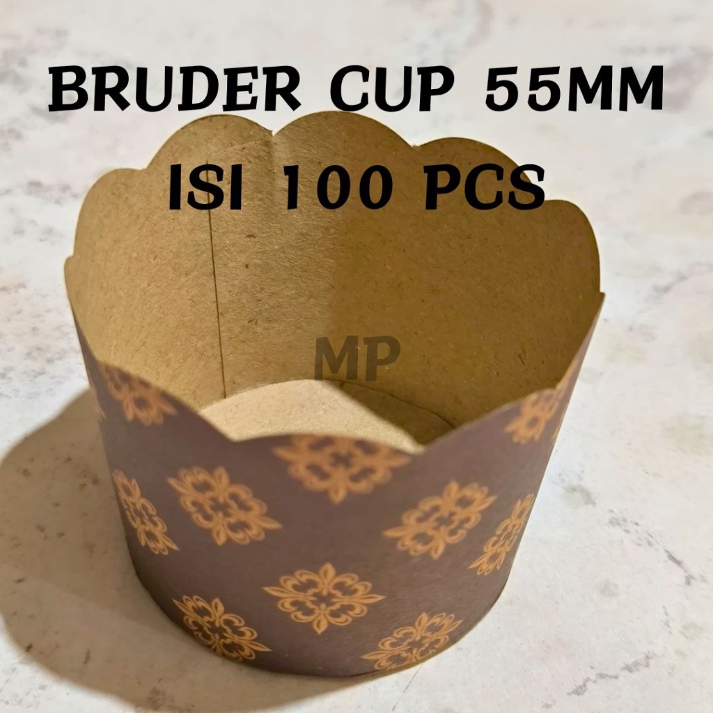 BRUDER Brother Cup 55MM Brownies Contains 100 pcs Chocolate | Shopee ...
