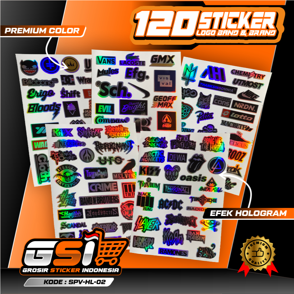 LOKAL [120 Pcs] LOCAL BRAND STICKER PACK MUSIC ROCK BAND METAL SERIES ...