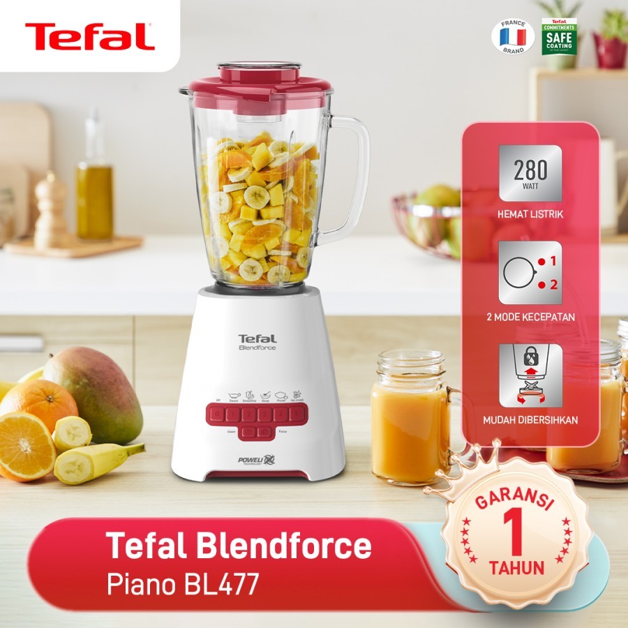 Tefal Blendforce Piano BL477 - Blender Kitchen Spice Blender/ | Shopee ...
