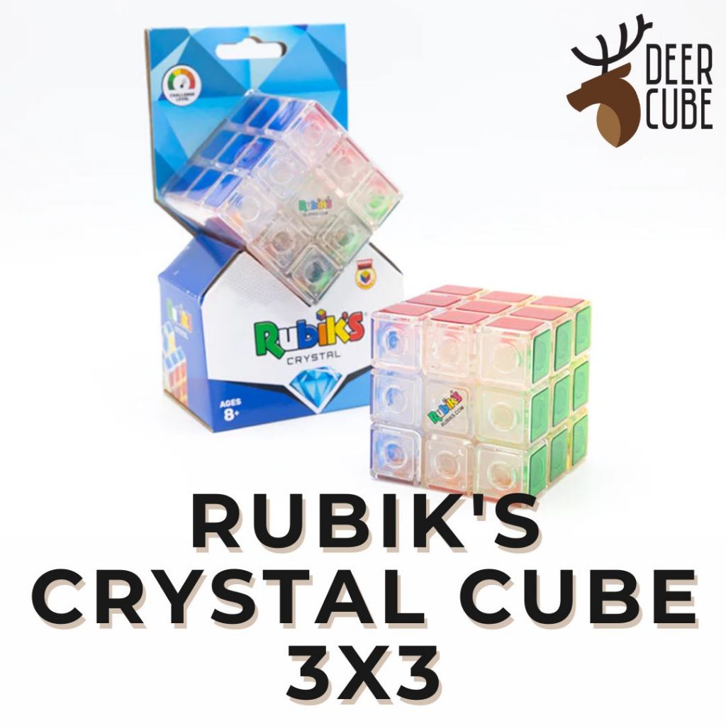 Rubik's Crystal Cube 3x3 - Crystal Transparent Cubes 3x3x3 | Shopee Philippines