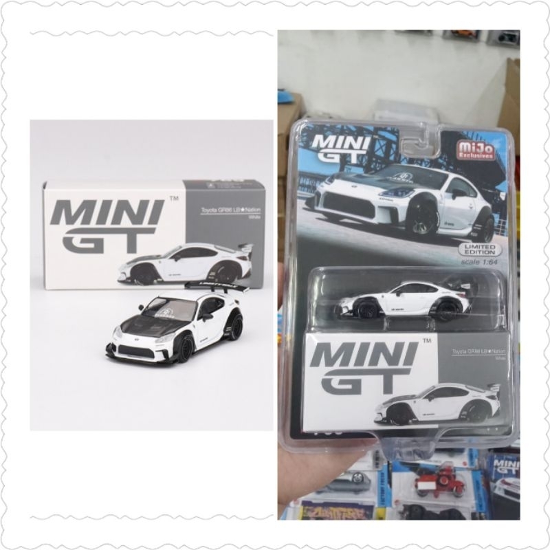 Mini GT 769 TOYOTA GR86 LBWK LB Nation white | Shopee Philippines