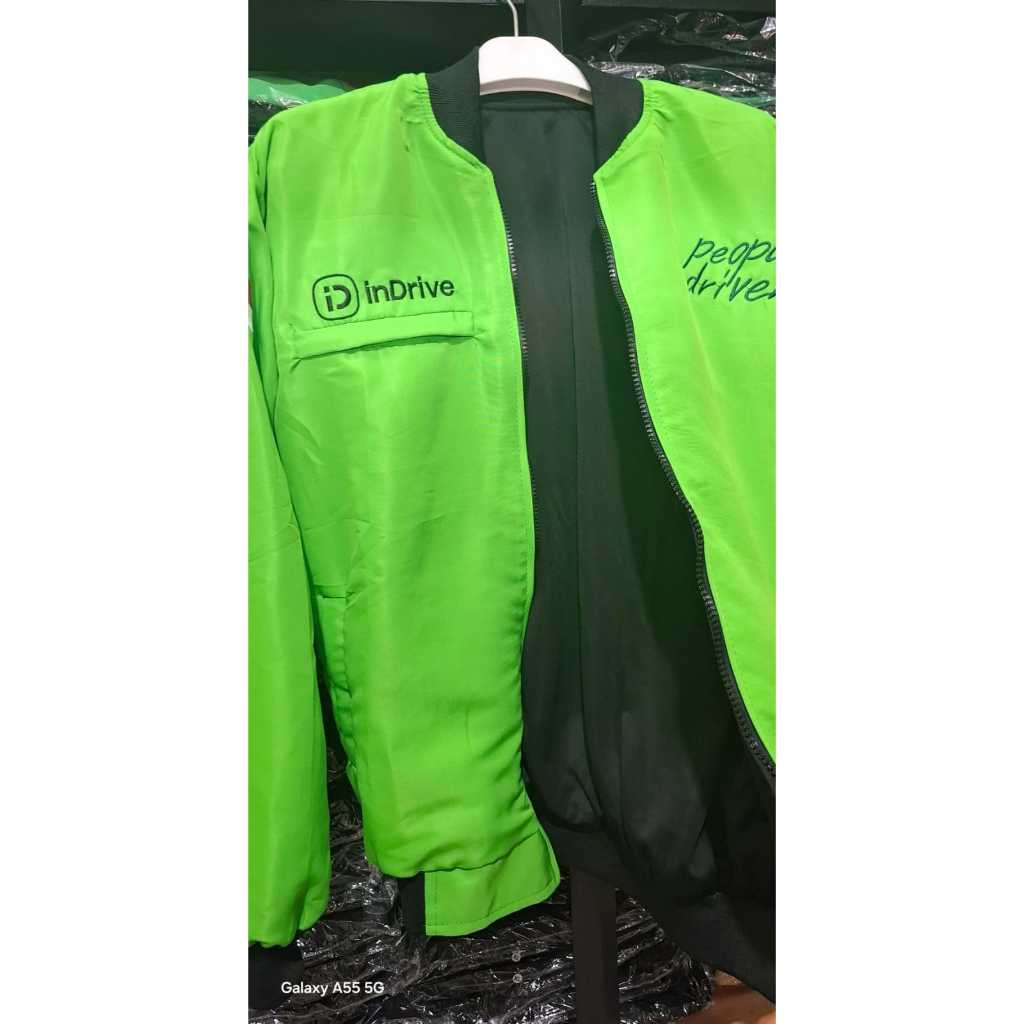 HITAM Plain BLACK RETURNABLE INDRIVE BOMBER JACKET | Shopee Philippines