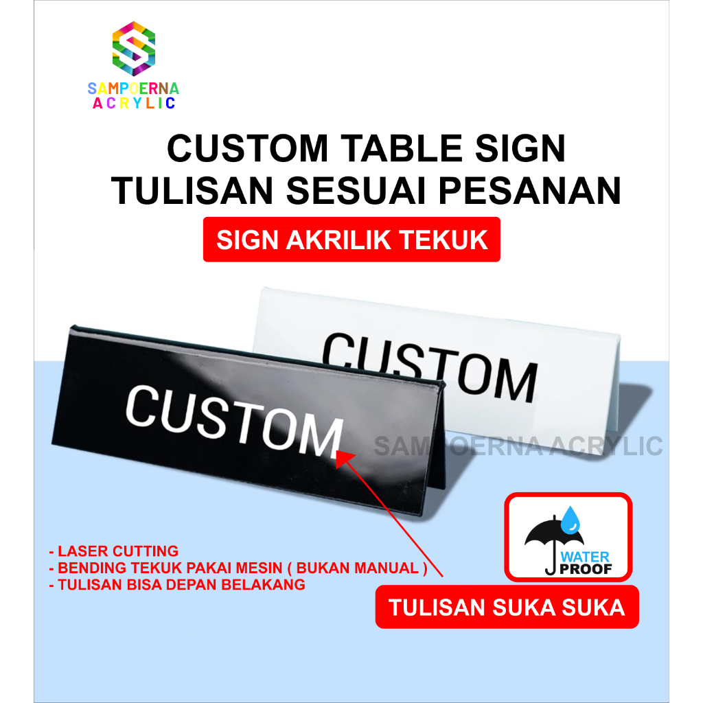 Custom Acrylic Table Nameplate Signage Table Signage that says you like ...