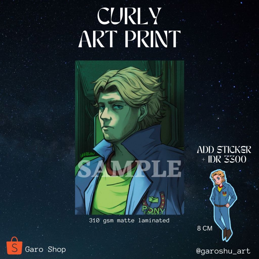 Mouthwashing Captain Curly Prints Poster Fanmerch by Garoshu | Shopee ...