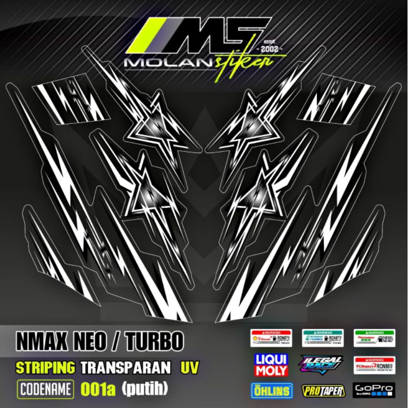 Decal Sticker Striping Variation Transparent Uv Nmax Neo Nmax Turbo ...