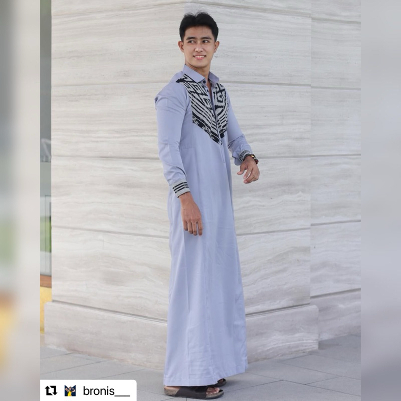 GRANITO.ID - MUSTOFA men's robe, original woven muslim robe, Eid ...