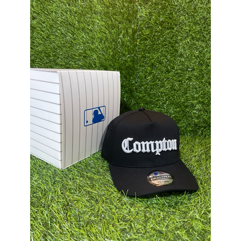 HITAM PUTIH Compton White Black Material Premium IDE CLOTHES Hat ...