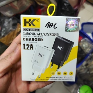 HK TC-D59 BATOK HANDPHONE CHARGER 1 USB 1.2A + ORIGINAL CABLE | Shopee Philippines