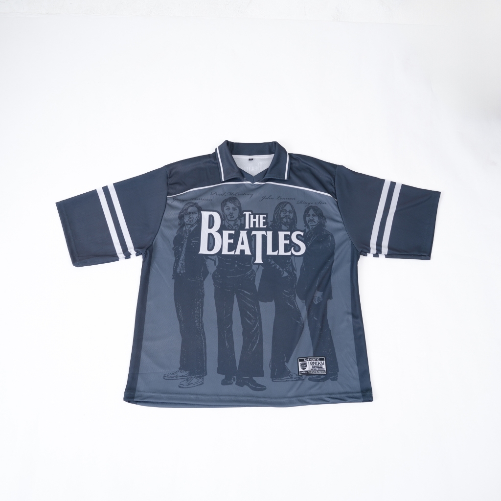 Boxy BEATLES GRAY JERSEY// BAND JERSEY // FOOTBALL JERSEY // VINTAGE ...