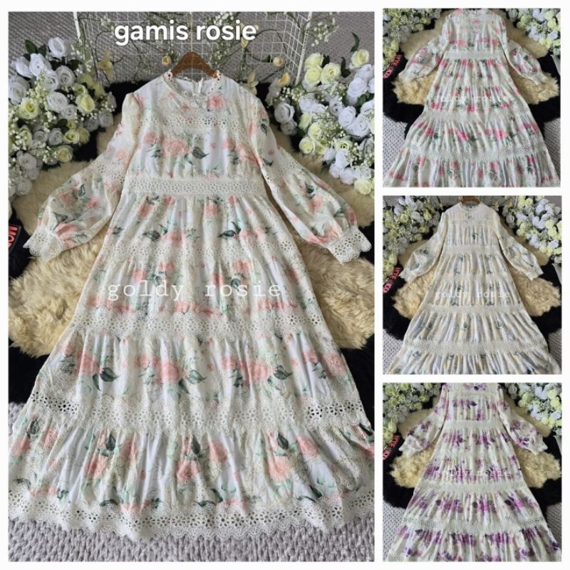 Rosie robe made of premium cotton ball with rosse flowers | Shopee ...