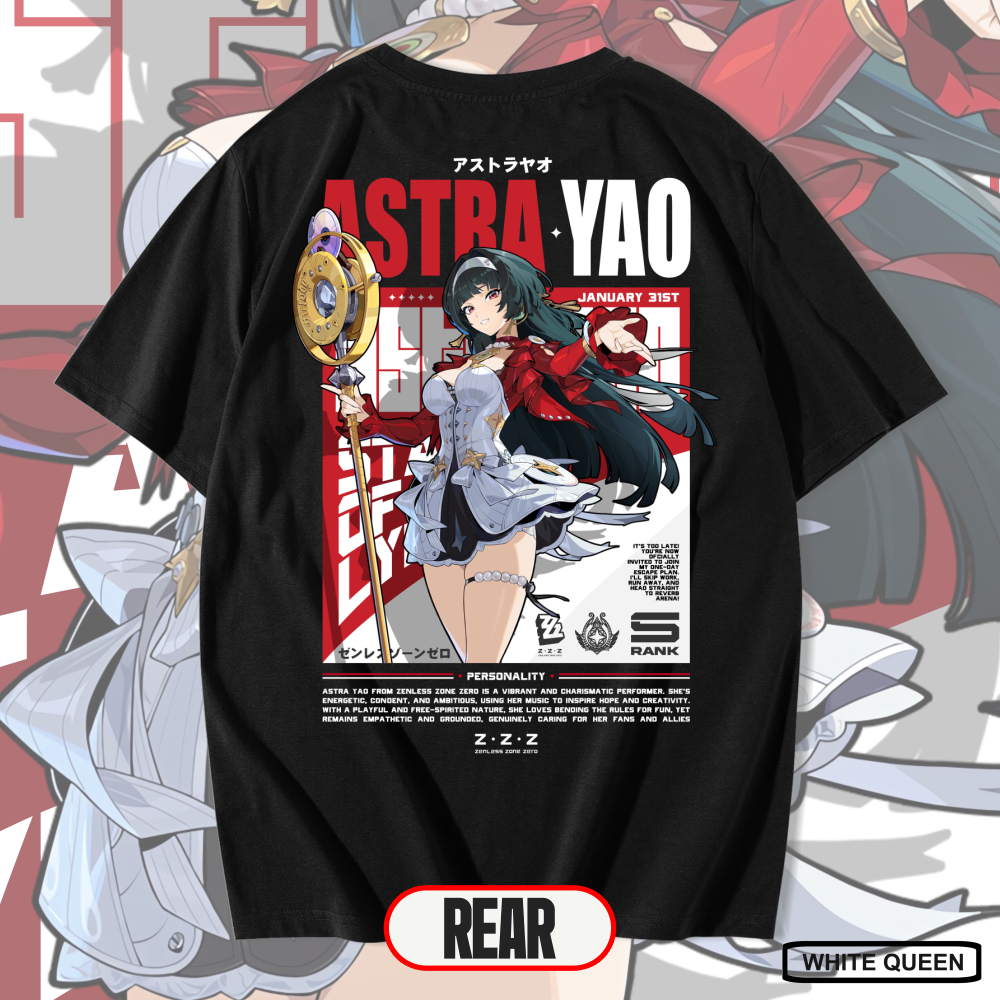 ASTRA YAO ZENLESS ZONE ZERO T-SHIRT - MEN'S & WOMEN'S DISTRO T-SHIRT ...