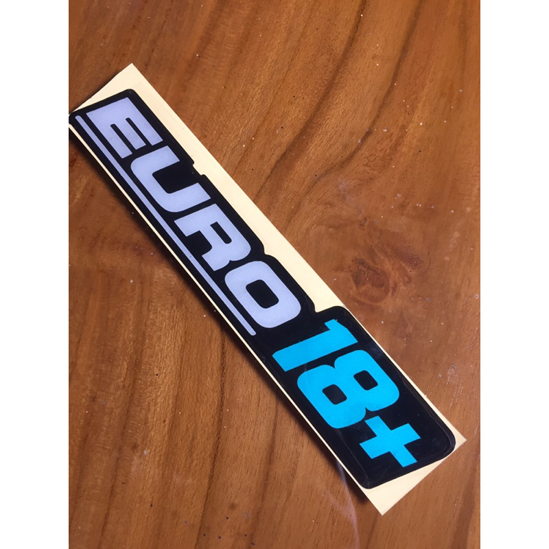 Euro 18+ embossed EMBLEM STICKER | Shopee Philippines