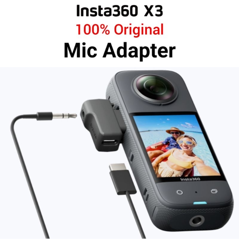 Insta360 X3 Mic Adapter Original Official Microphone Guarantee | Shopee ...