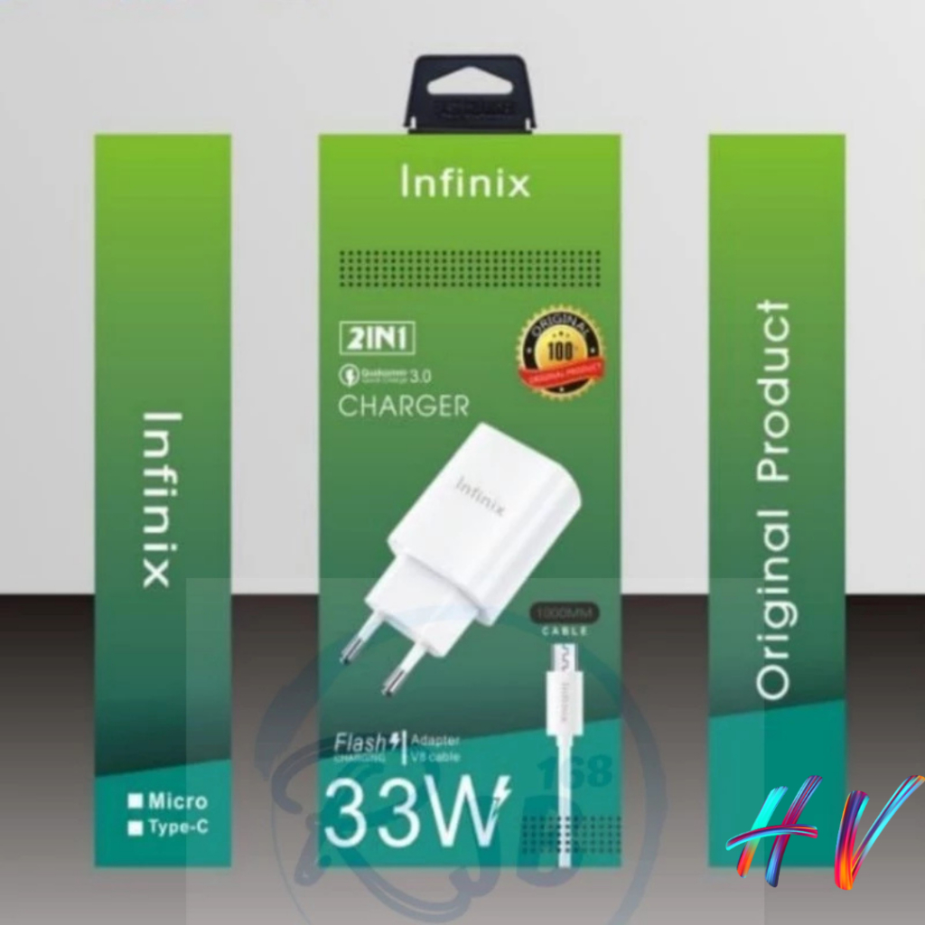 Original Infinix Charger 33W 2in1 TYPE C MICRO (30 Day Guarantee ...