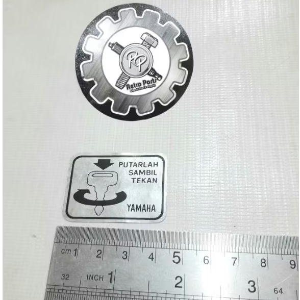 Yamaha RX100 TANK LID STICKER - RXK - RXS - RX125 NOS | Shopee Philippines