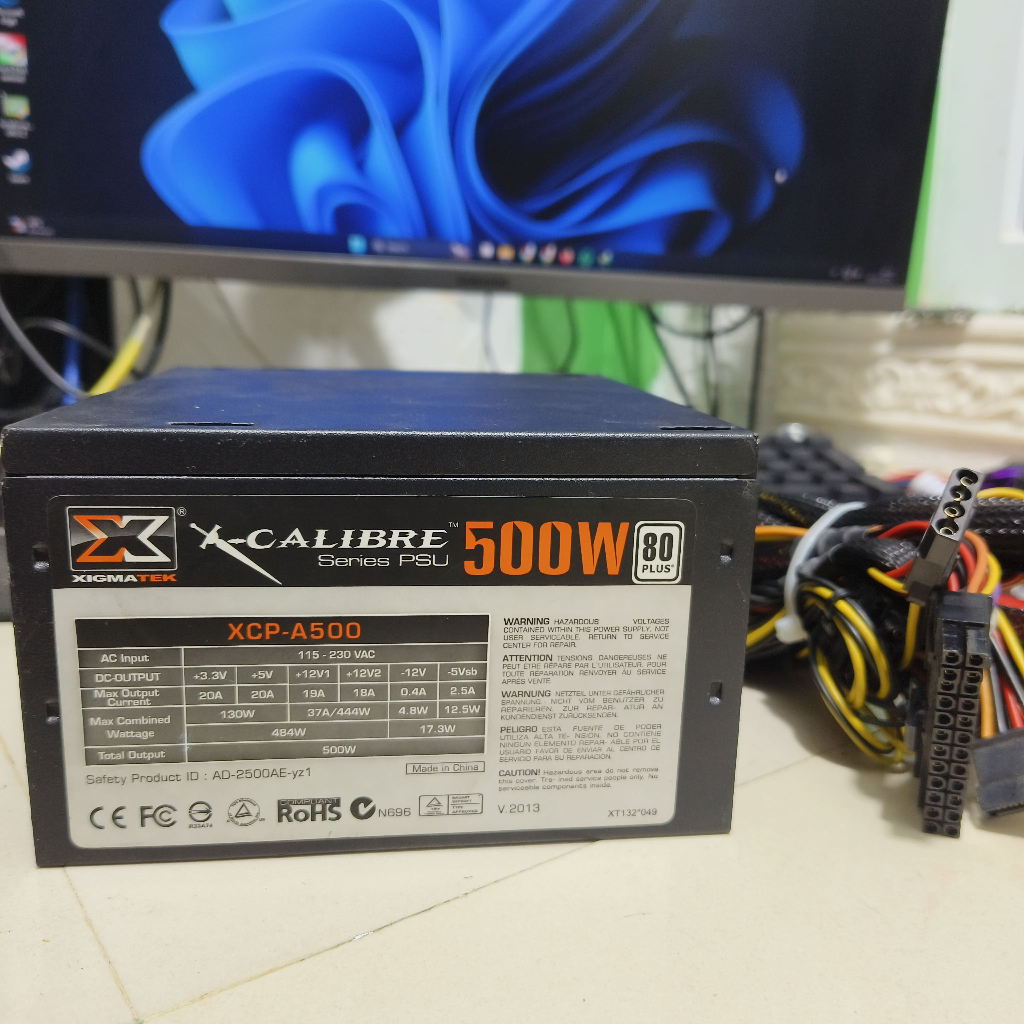 Psu GAMING XIGMATEK 500W 80+ PLUS CALIBRE POWER SUPPLY | Shopee Philippines