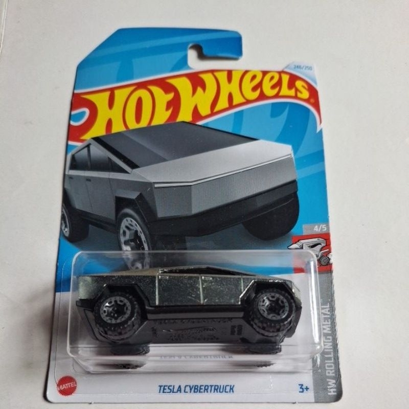 HITAM Hot Wheels Tesla Cybertruck Black Rollmobil Model | Shopee ...