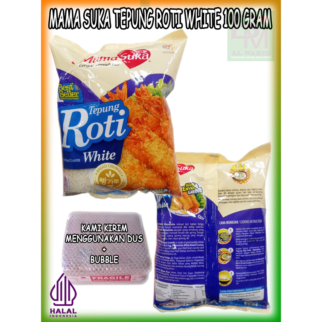 PUTIH Mama Suka Mamasuka White Bread Flour Packed 100 Grams | Shopee ...