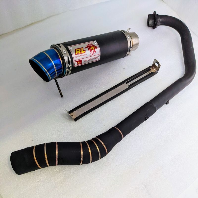 Redleo Exhaust pipe 51mm Canister + elbow for Raider 150carb/fi Tmx125 ...